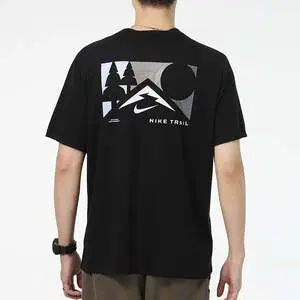 Nike U Nk Df Tee Db Trail Ssnl Sport Short Sleeves T Shirt - Black