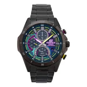 Casio Edifice Solar Powered Chronograph Watch With Sapphire Crystal - Multi-color