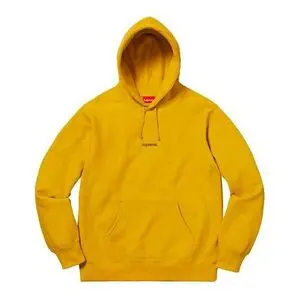 Supreme Fw18 Trademark Hooded Sweatshirt - Yellow