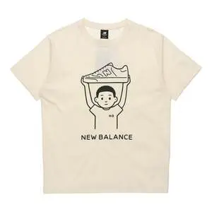 NEW BALANCE New Balance X Noritake Co-branded Fun Pattern Short Sleeve Tee Ivory