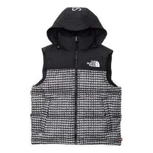 Supreme X The North Face Studded Nuptse Vest - Black/white