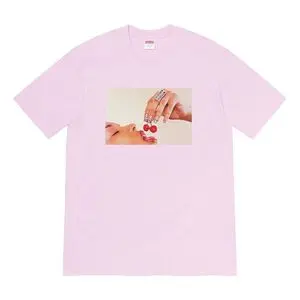 Supreme Ss20 Week 1 Cherries Tee Cherry Short Sleeve Purple - Light Purple