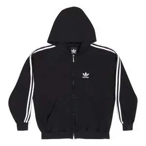 Balenciaga X Adidas Zip-up Hoodie - Black/white