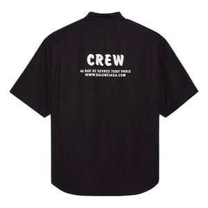 Balenciaga Crew Short Sleeve Shirt - Black