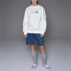 PALACE X Calvin Klein Crewneck Sweatshirt - White