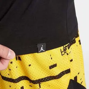 JORDAN Last Shot T-shirt 'black - Black/yellow