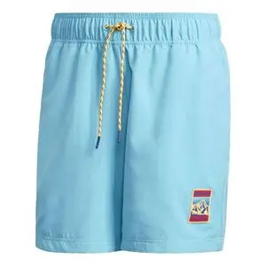 Adidas Originals Printed Ventilated Sports Shorts - Light Blue