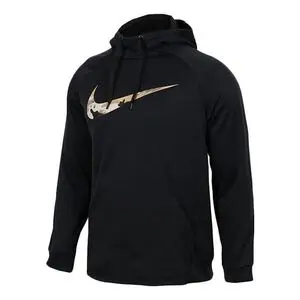 Nike Therma Camo Logo Hoodie 'black - Black/multi-color