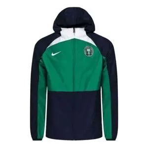 Nike 22-23 Nigeria Awf Full-zip Jacket - Green/blue