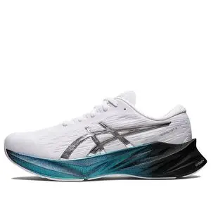 Asics Novablast 3 Platinum Athletic Sneakers - White/silver