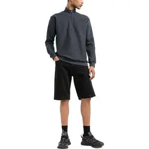 Adidas Originals Logo Zip-up Sweatshirt With High Collar