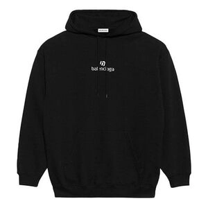 Balenciaga Alphabet Print Hoodie - Black