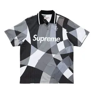 Supreme Supreme X Emilio Pucci Soccer Jersey Polo Black/white/grey