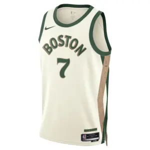 Nike Dri-fit Nba Swingman Jersey 2023/24 City Edition Boston Celtics Jaylen Brown - Beige/green