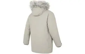 NEW BALANCE Hooded Parka Jacket - Light Grey