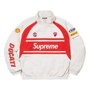 Supreme X Ducati Track Jacket - White/red