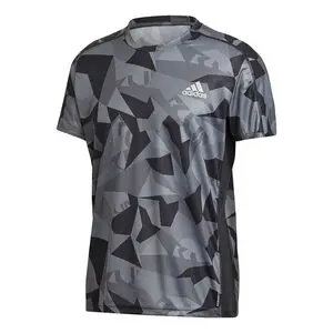 Adidas Own The Run Camouflage Short Sleeve Training T-shirt