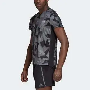Adidas Own The Run Camouflage Short Sleeve Training T-shirt