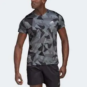 Adidas Own The Run Camouflage Short Sleeve Training T-shirt