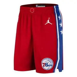 JORDAN Dri-fit Nba Swingman Basketball Shorts Philadelphia 76ers - Red/white/blue