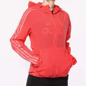 Adidas Hooded Windtight Jacket - Red