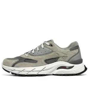 Sketchers Casual Lace-up Sneakers - Olive Green/white