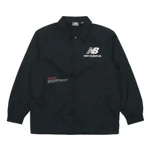 NEW BALANCE Casual Cargo Jacket With Lacing Closure - Black