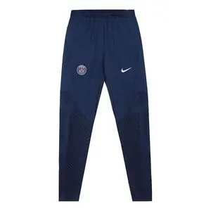 Nike Solid Color Logo Soccer/football Sports Pants/trousers/joggers Paris Saint-germain Autumn Blue - Default Color