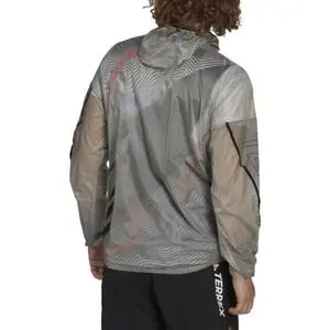 Adidas Hooded Half-zip Windbreaker Jacket - Multi-color