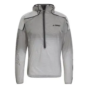 Adidas Hooded Half-zip Windbreaker Jacket - Multi-color