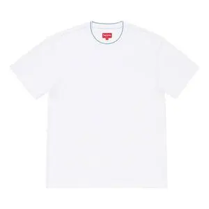 Supreme Ss19 Stripe Rib Waffle Top Short Sleeve - White