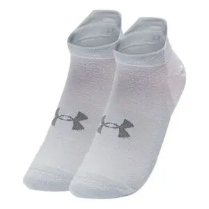 Under Armour Armourdry Run No Show Socks - White/grey