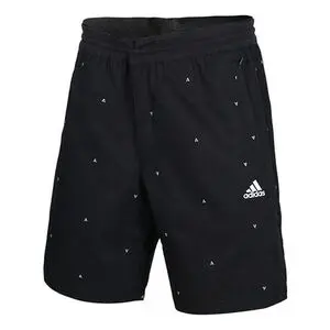 Adidas Woven Printed Shorts - Black