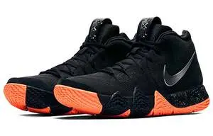 Nike Kyrie 4 Mid Top Basketball Sneakers - Black