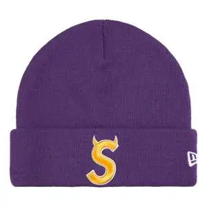 Supreme X New Era Ss26 Devil S Logo Beanie - Purple