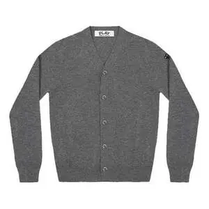 Play Comme Des Garcon Emblem Cardigan - Grey