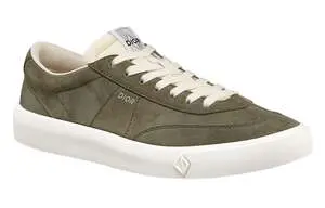 Dior B101 Sneaker In Nubuck Calfskin - Khaki