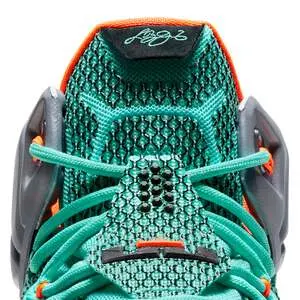 Nike Lebron 12 'nsrl' High Top Basketball Shoes - Green/black/grey