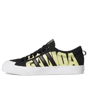 Adidas Adidas Nizza Low Top Sneakers With Graphic Detailing Black