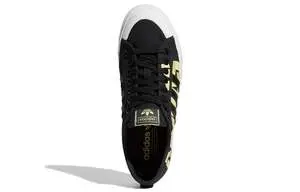 Adidas Nizza Low Top Sneakers With Graphic Detailing - Black