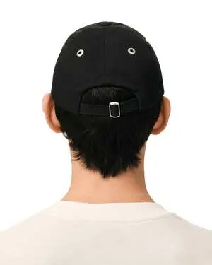 AMI Paris Cotton De Coeur Embroidery Cap - Black
