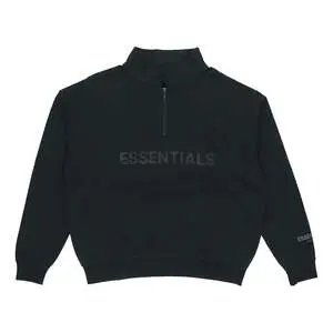 Fear Of God Fw20 Half Zip Sweatshirt - Black