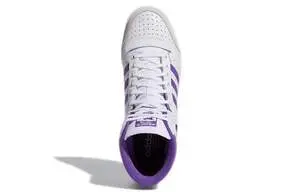 Adidas Top Ten High Top Sneakers - White/purple