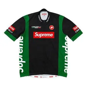 Supreme Ss19 X Castelli Cycling Jersey Crossover Bike Short Sleeve - Green