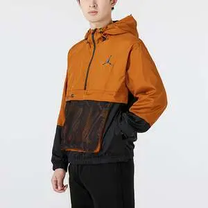 JORDAN Air Ss22 Half Zipper Breathable Knit Hooded Jacket