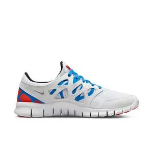 Nike Free Run 2 Athletic Sneakers - White/blue/red