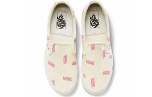 VANS Classic Slip-on Lx Canvas Multi Logo Rutabaga - White