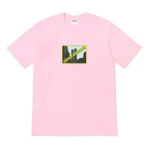 Supreme Ss19 Greetings Tee Printing Short Sleeve - Pink