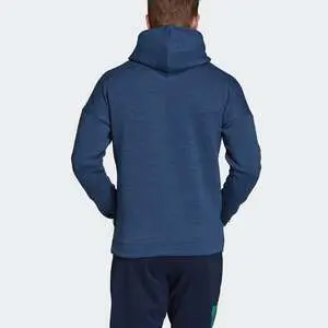 Adidas Real Madrid Hooded Jacket - Dark Blue