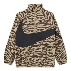 Nike Aop Swoosh Half Zip Woven Jacket